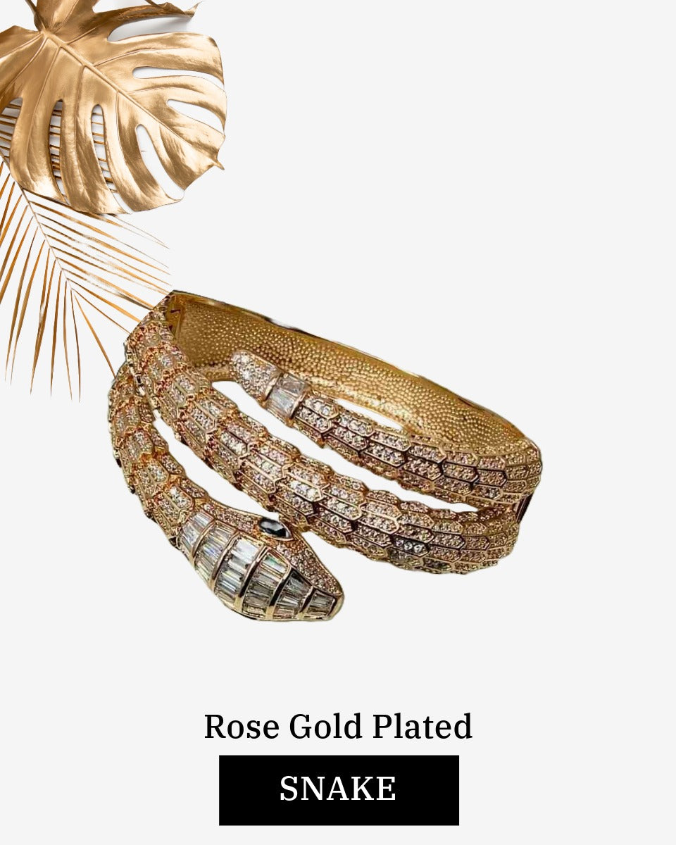 Rose Gold Plated Snake Jewellery – Jewellery Hat